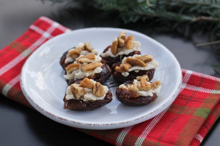 Stuffed Medjool Dates 6 Ways | healthy holiday snacks