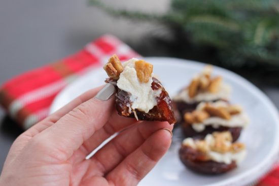Stuffed Medjool Dates 6 Ways | healthy holiday snacks