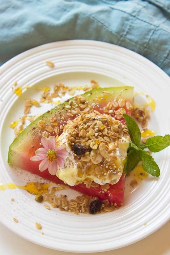 Watermelon Breakfast Pizza | Gluten Free, Kid Friendly Breakfast