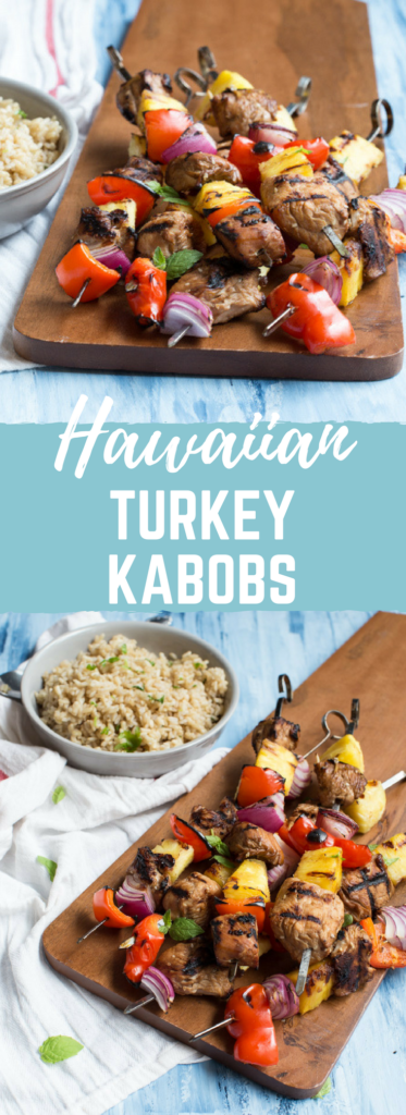 Hawaiian Turkey Kabobs | a healthy and easy recipe for the grill