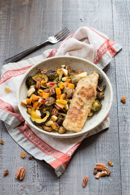 Harvest Vegetable Medley | roasted fall vegetables with squash and apples