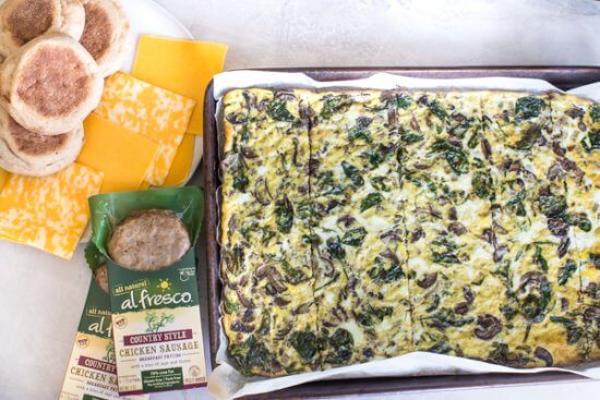 Healthy Freezer Breakfast Sandwiches | Easy Breakfast Meal Prep