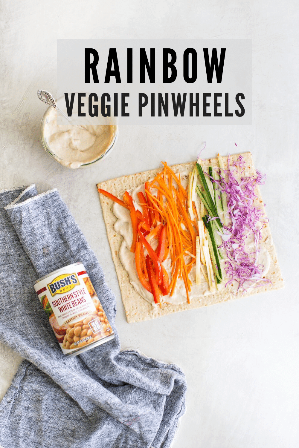 Rainbow Veggie Pinwheels | Easy Pinwheel Recipe for Kids